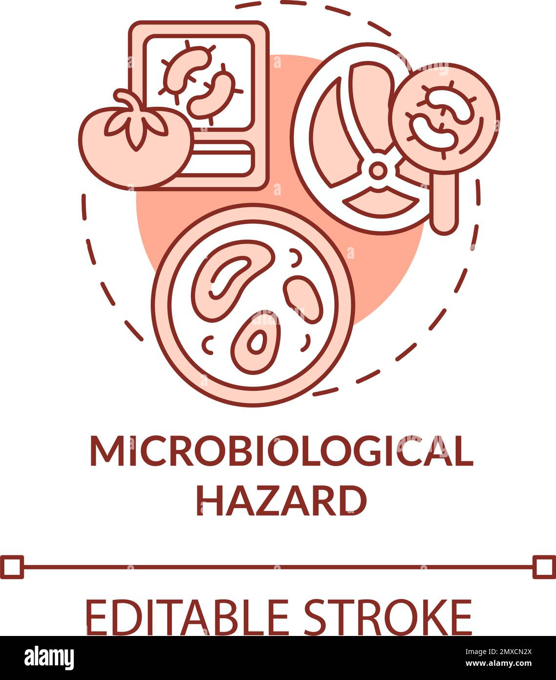 Microbiological hazard terracotta concept icon Stock Vector Image & Art ... Microbiological hazard terracotta concept icon Stock Vector Image & Art ...