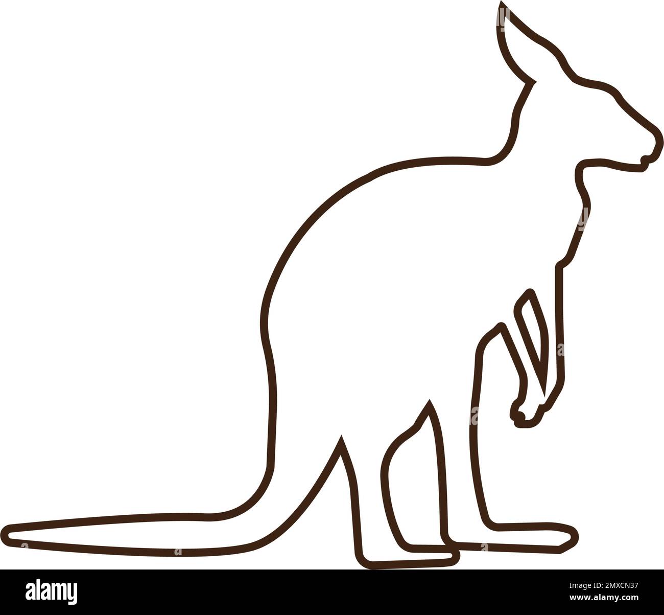 kangaroo icon illustration isolated vector sign symbol Stock Vector ...