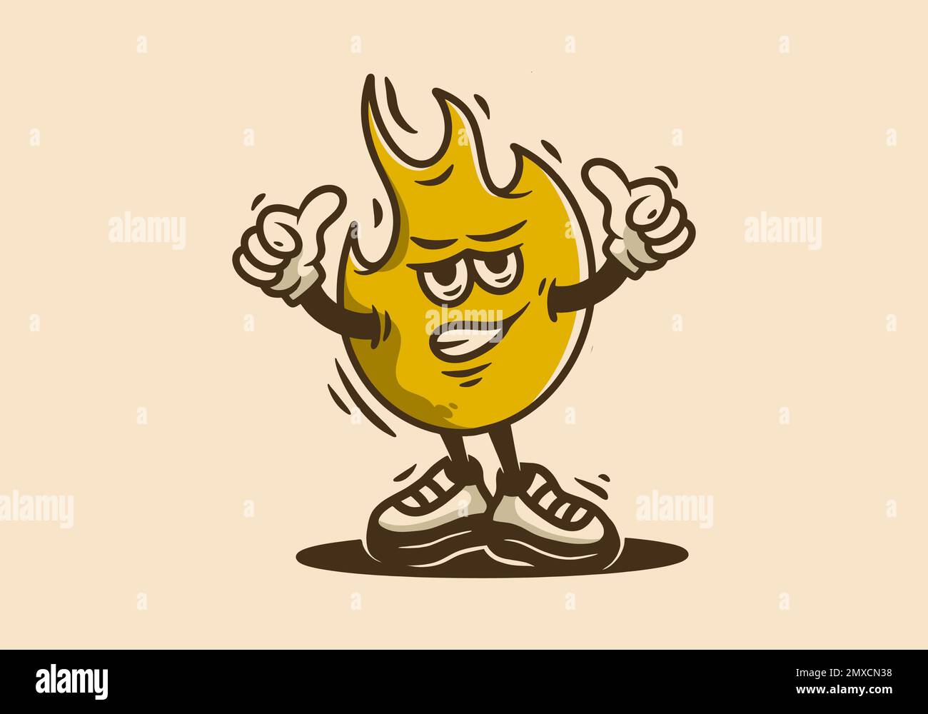 Bonfire mascot Stock Vector Images - Alamy