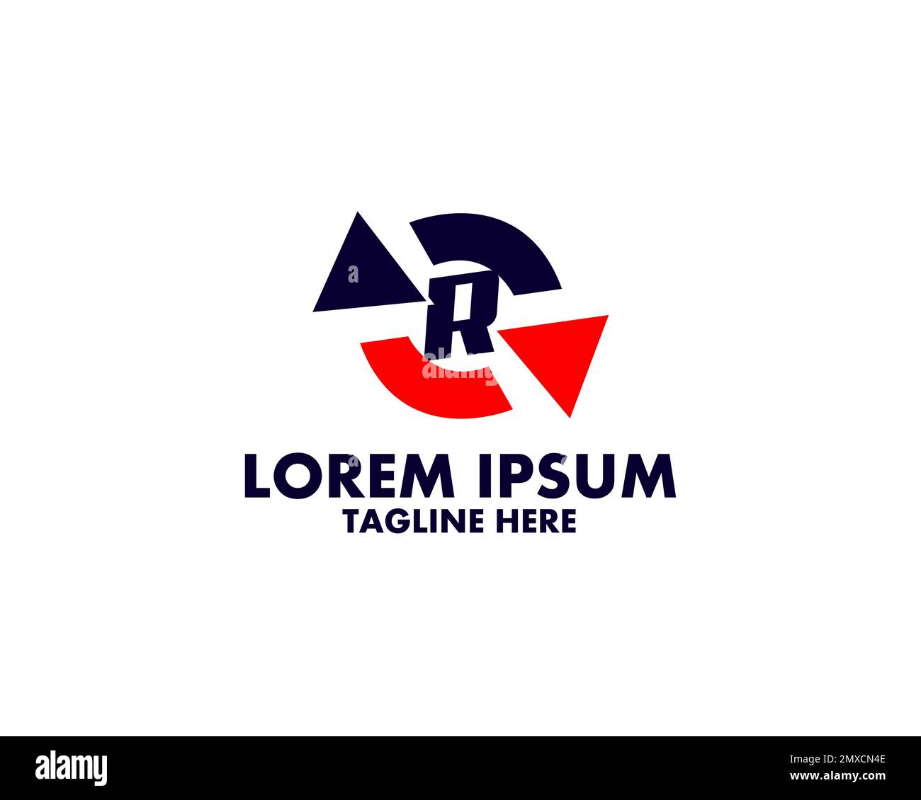 Letter R arrow Logo icon monogram design. Vector graphic design ...