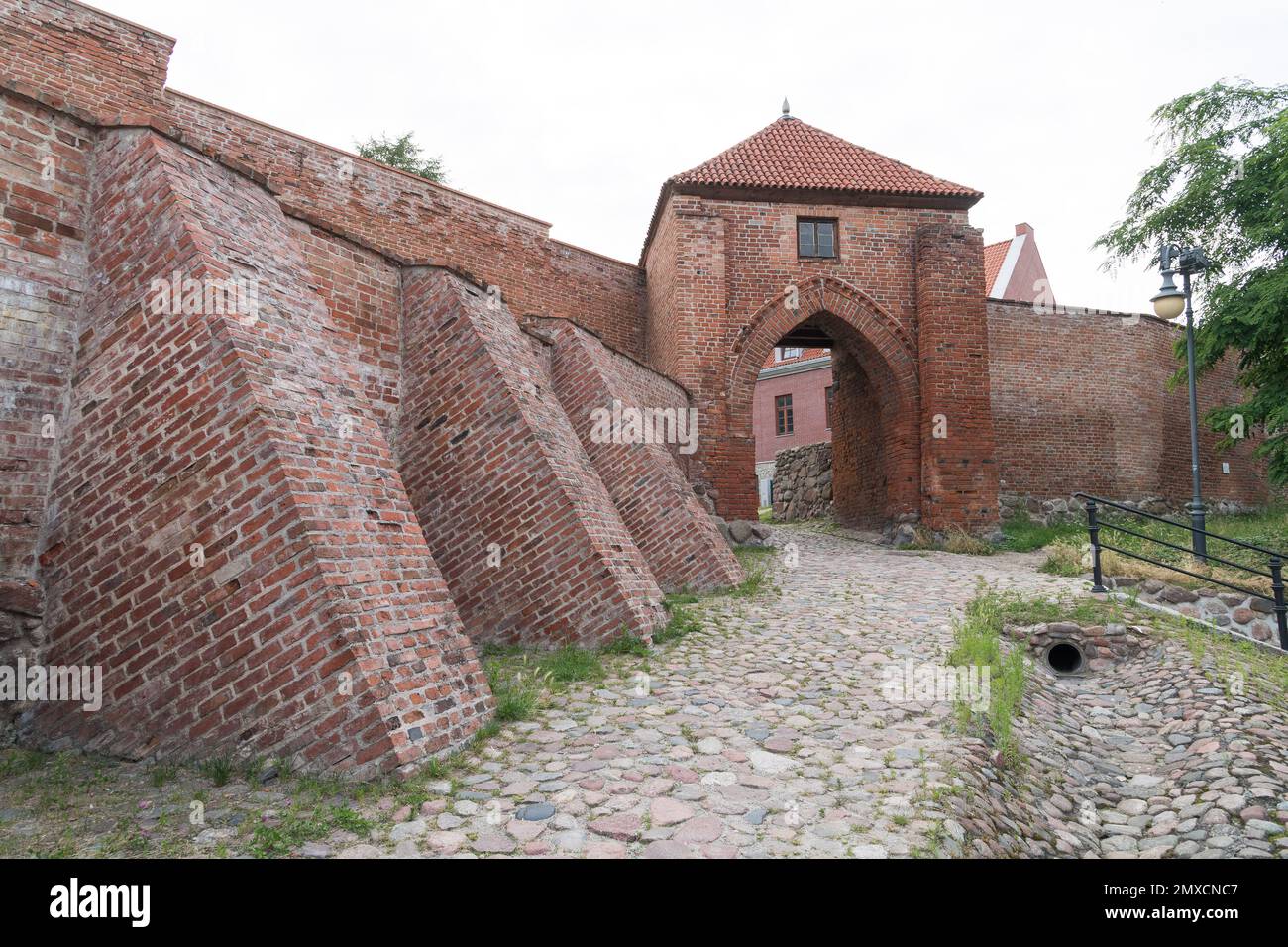 Brick gothic Paslek city walls in Paslek, Poland © Wojciech Strozyk ...