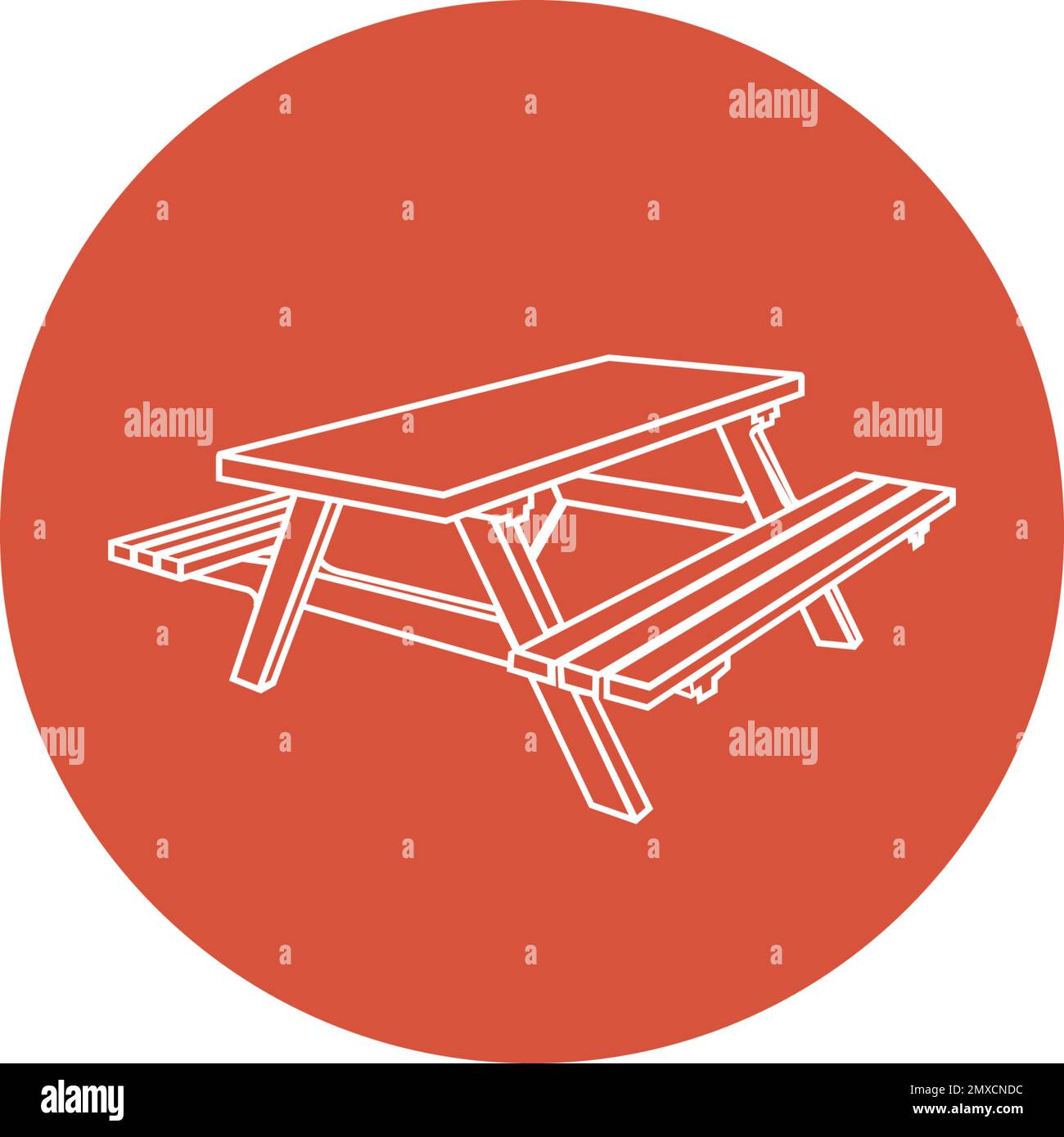 Picnic table icon vector illustration design,symbol and background ...