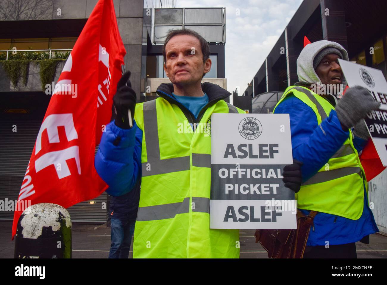 London, England, UK. 3rd Feb, 2023. ASLEF (Associated Society of ...