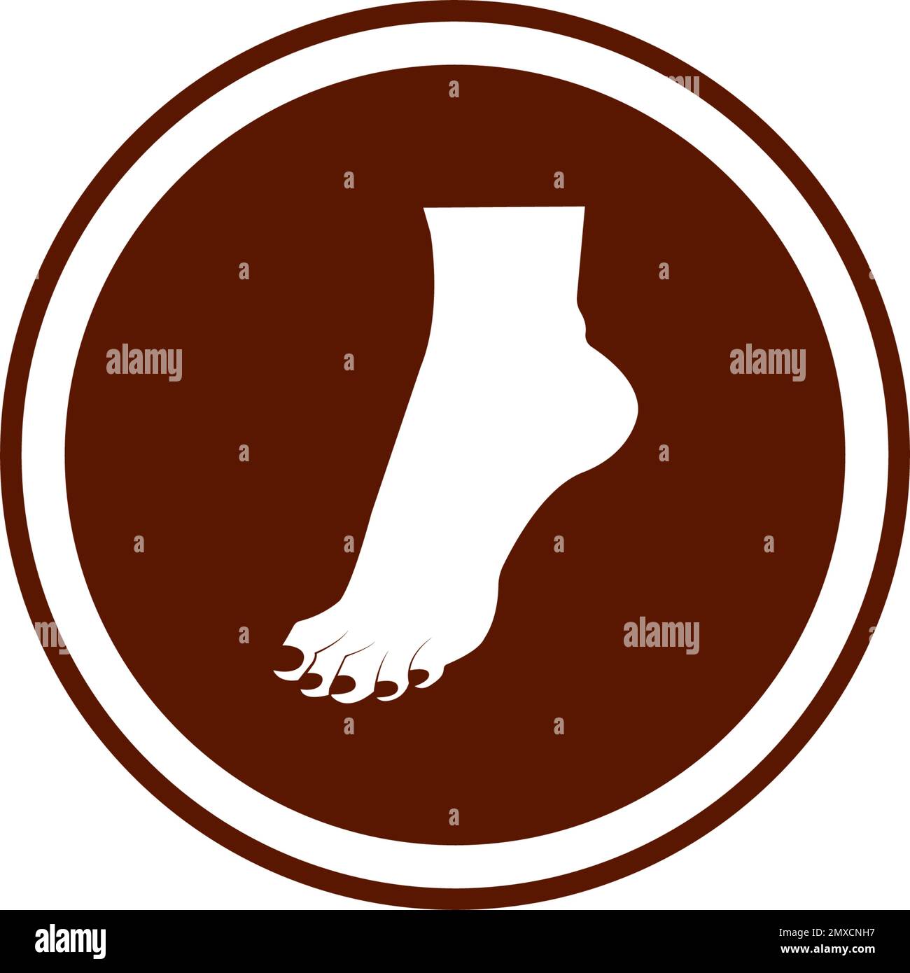 Reflexology foot illustration Stock Vector Images - Alamy