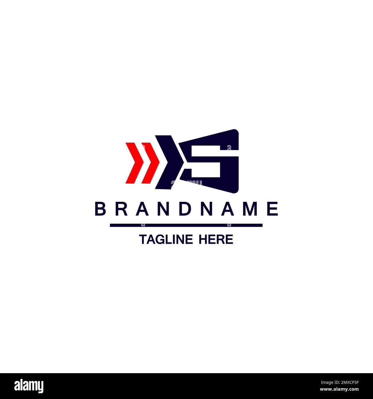 Geometric Line Initial Letter S Logo. Flat Vector Logo Design Template ...