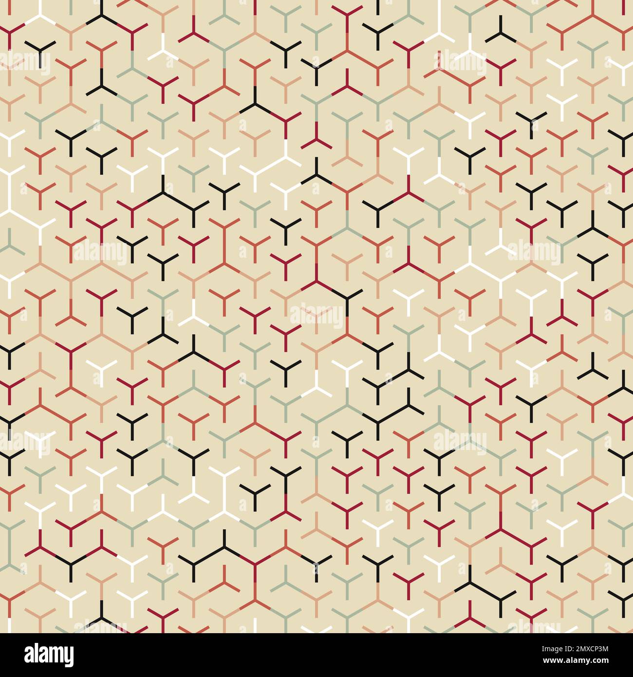 Hexagonal Maze generative pattern illustration Stock Vector Image & Art ...