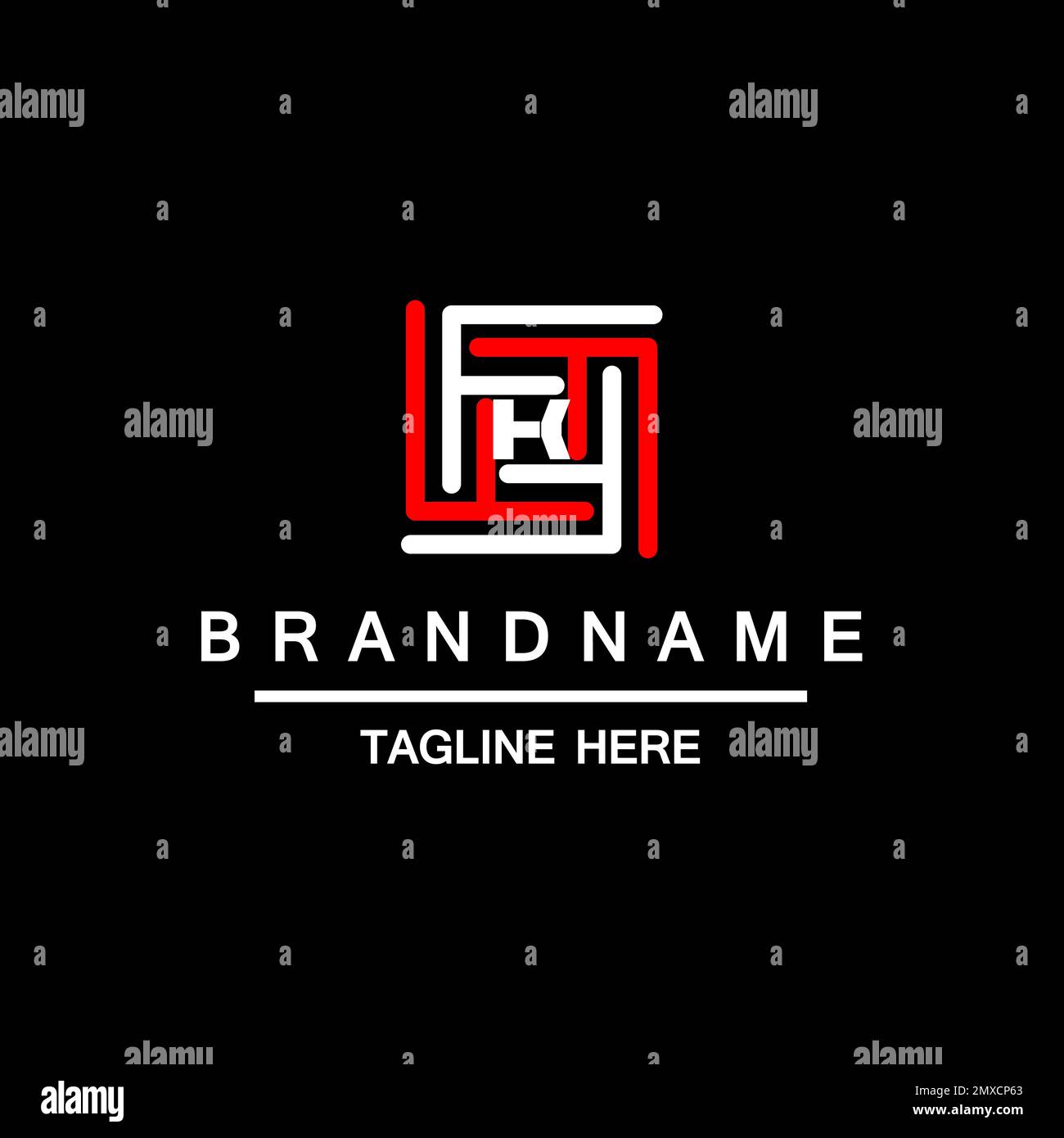 Letter K Maze Labyrinth Logo Design Element Stock Vector Image & Art ...