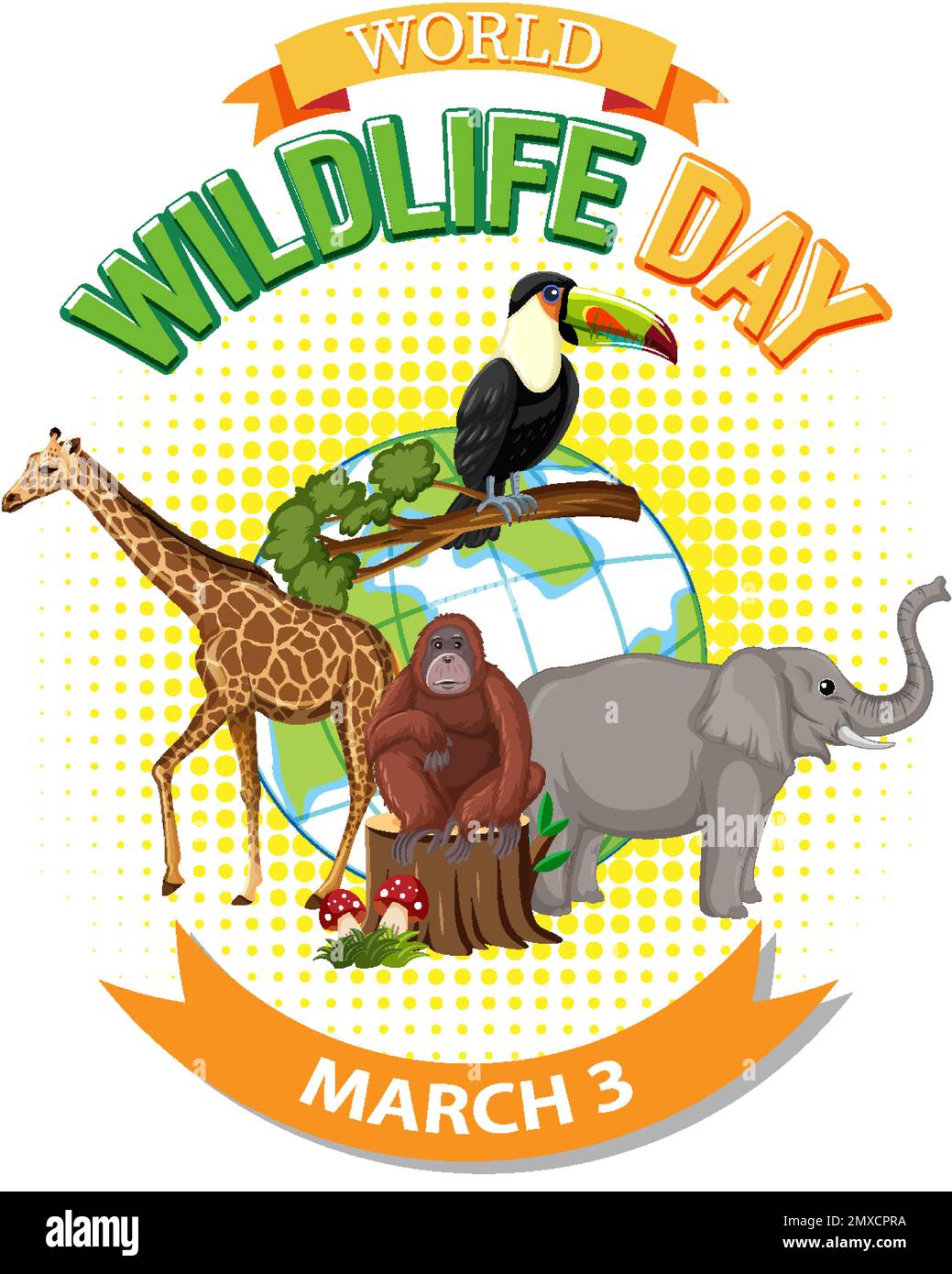 World Wildlife Day Banner illustration Stock Vector Image & Art - Alamy