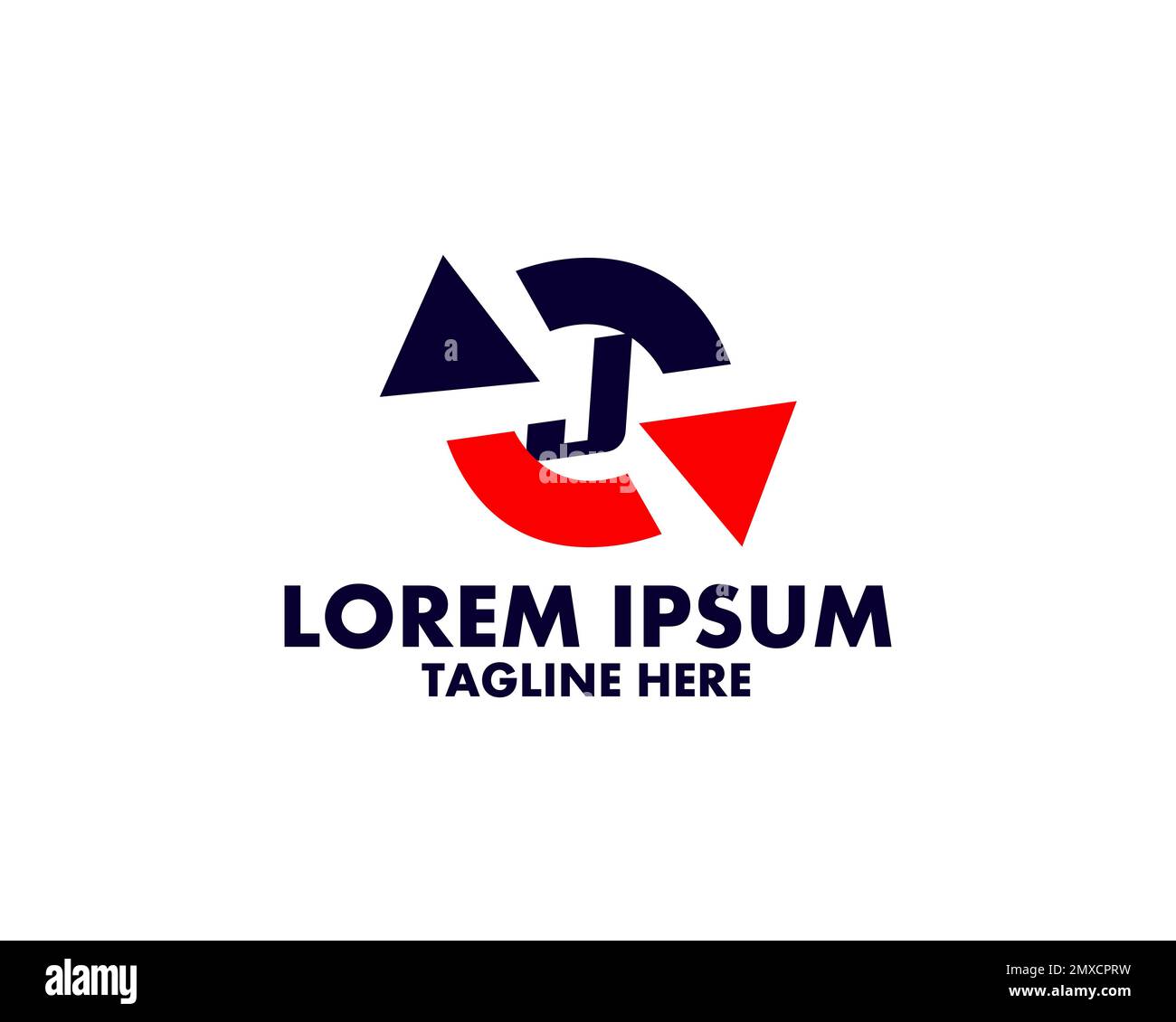 Initial J Logo, letter J with arrow combination, usable for logistic ...