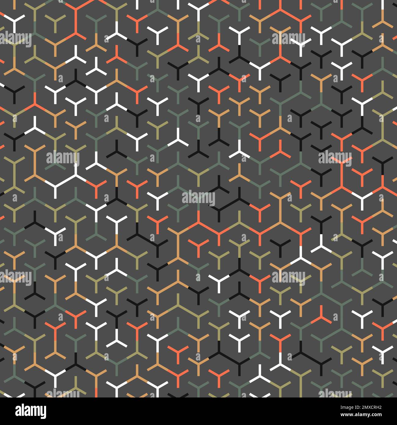 Hexagonal Maze generative pattern illustration Stock Vector Image & Art ...