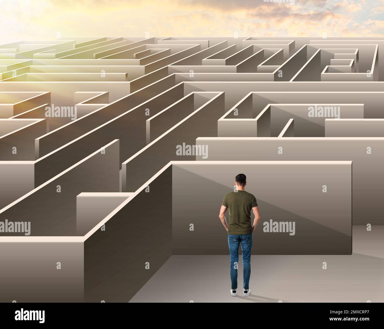 Out of maze hi-res stock photography and images - Alamy
