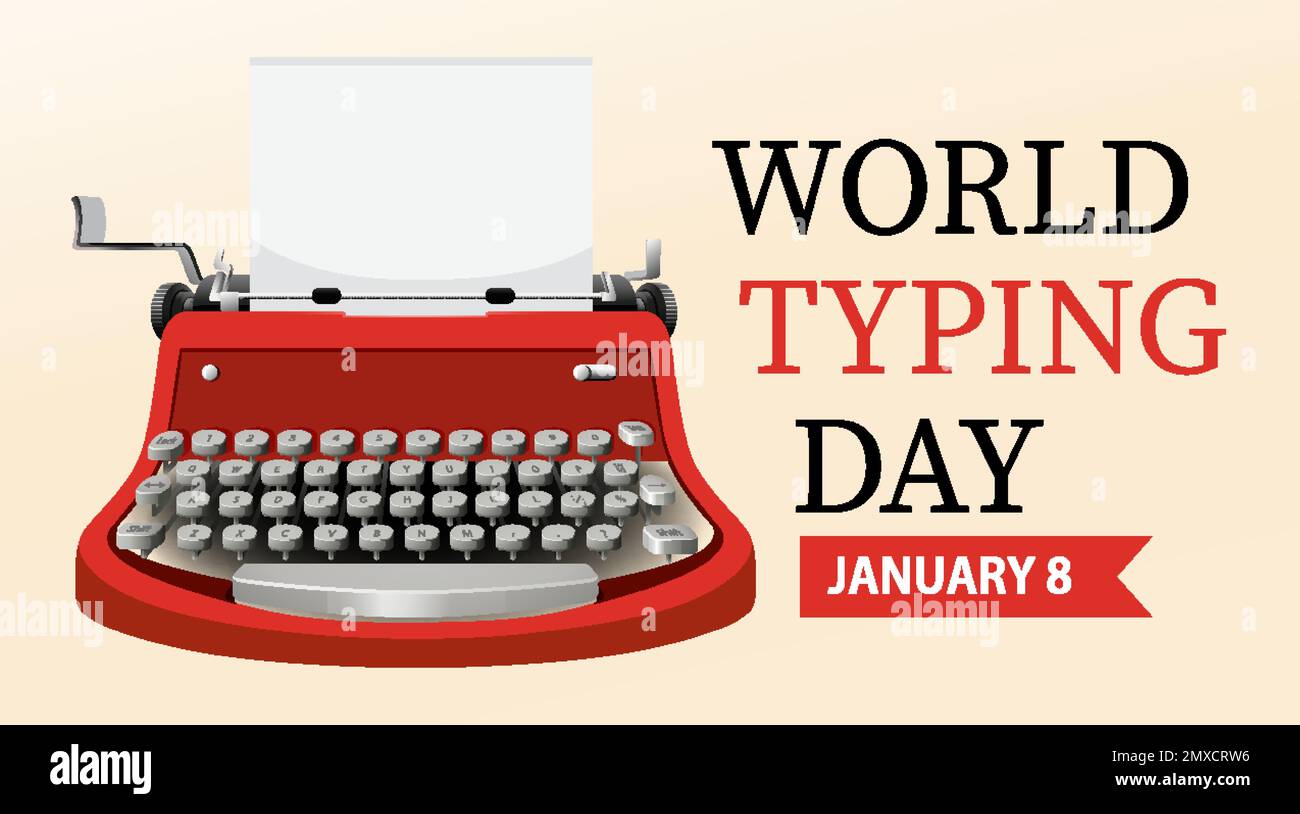 World Typing Day Banner Design illustration Stock Vector Image & Art ...