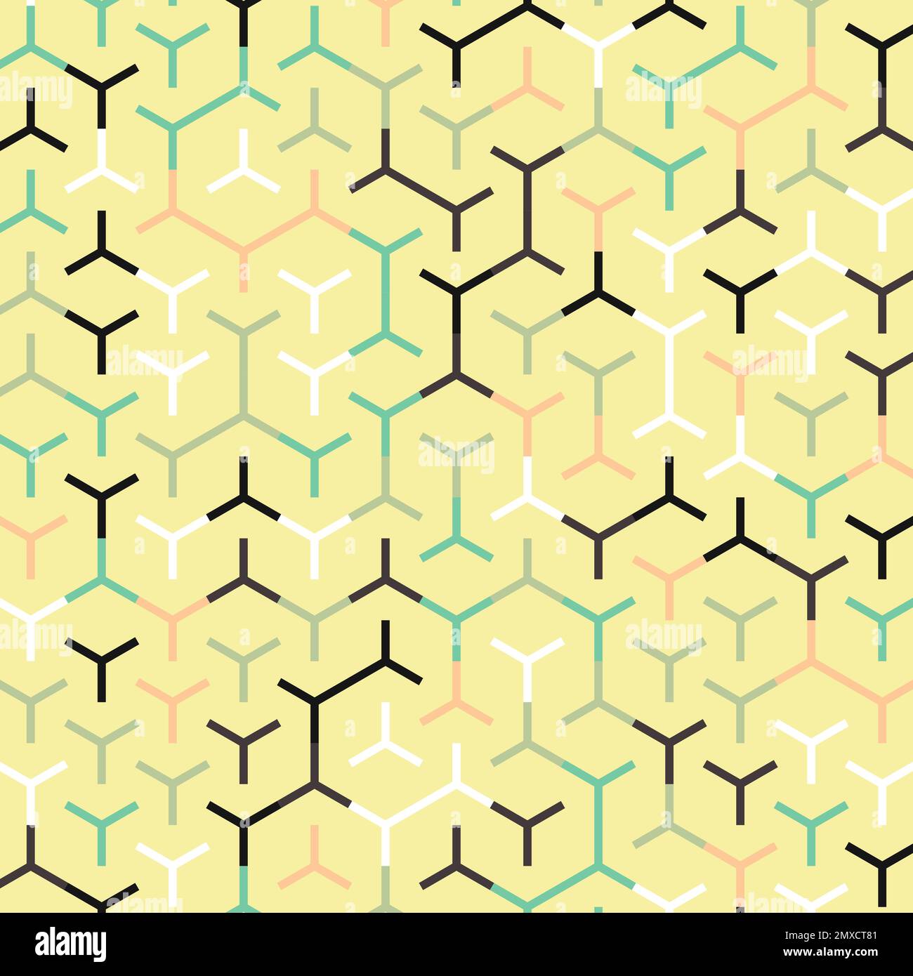 Hexagonal Maze generative pattern illustration Stock Vector Image & Art ...