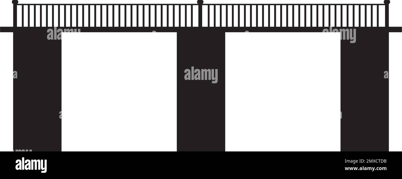 Bridge vector icon illustration logo design Stock Vector Image & Art ...