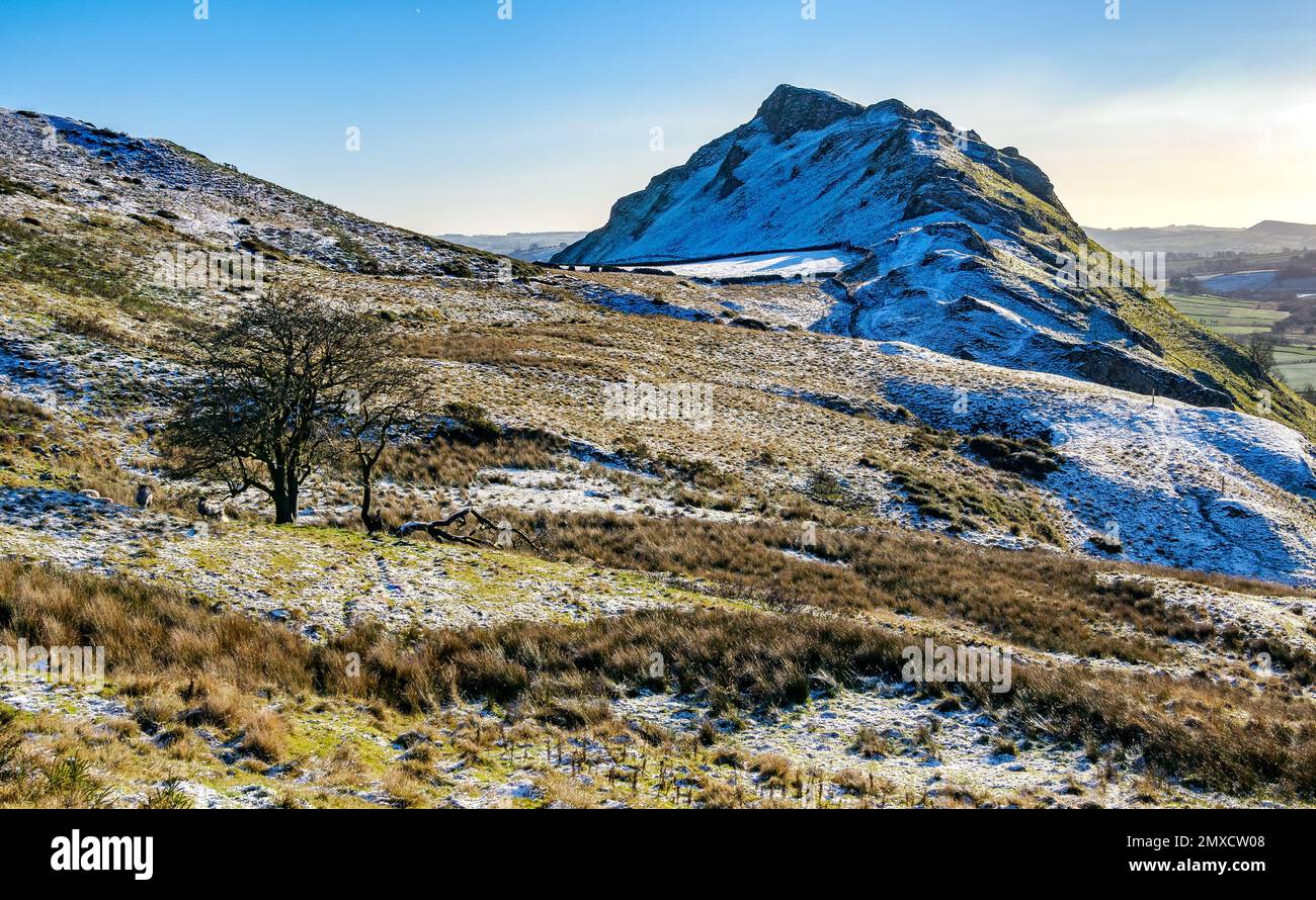 Winter view along the reef limestone ridge of Chrome Hill an ancient ...