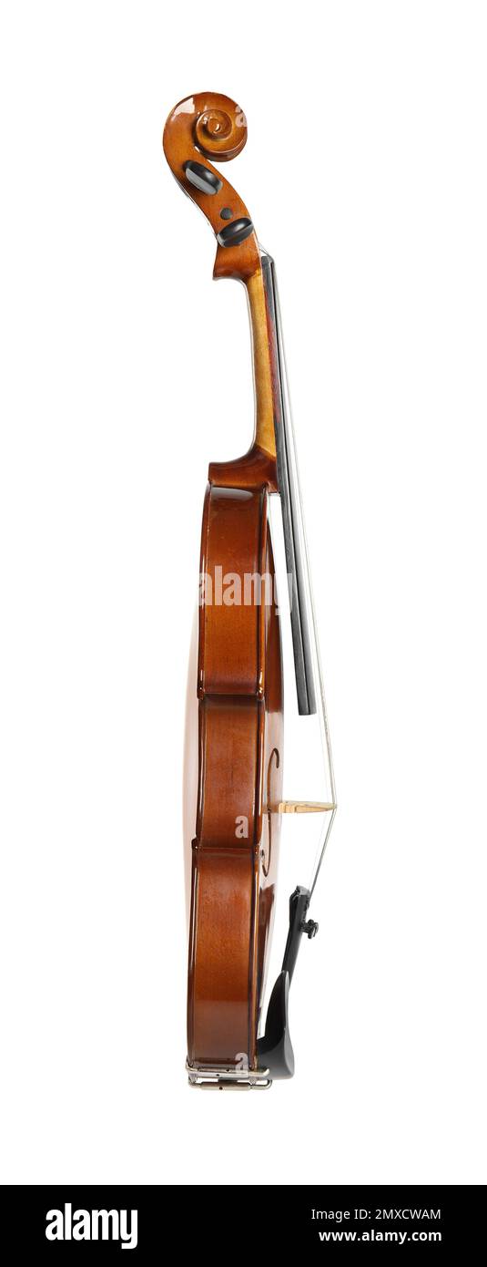 Classic violin isolated on white. Musical instrument Stock Photo - Alamy
