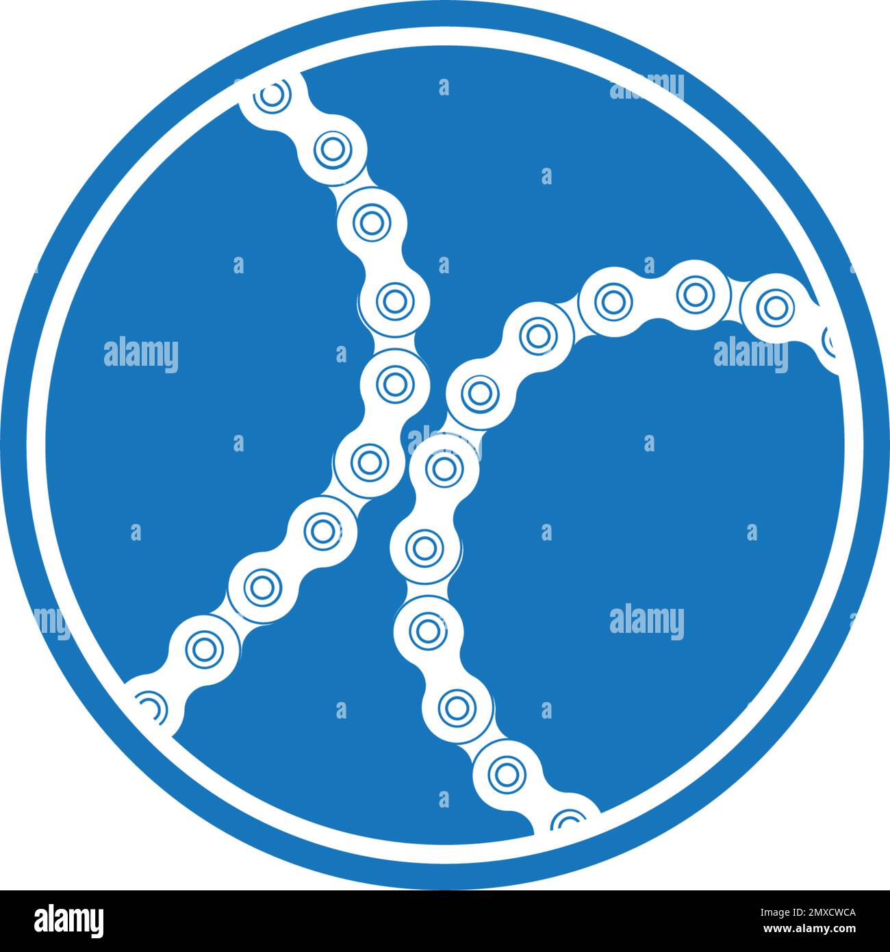 Motorcycle chain vector icon illustration logo design Stock Vector ...