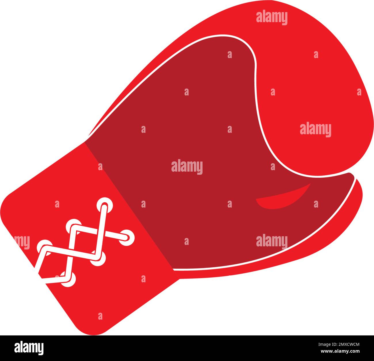 Boxing gloves sport element vector illustration flat design Stock ...