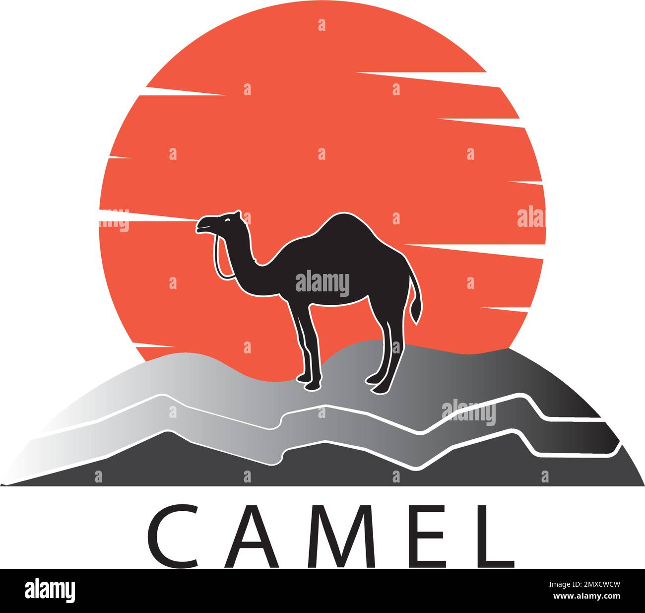 Camel icon silhouette vector illustration logo design Stock Vector ...