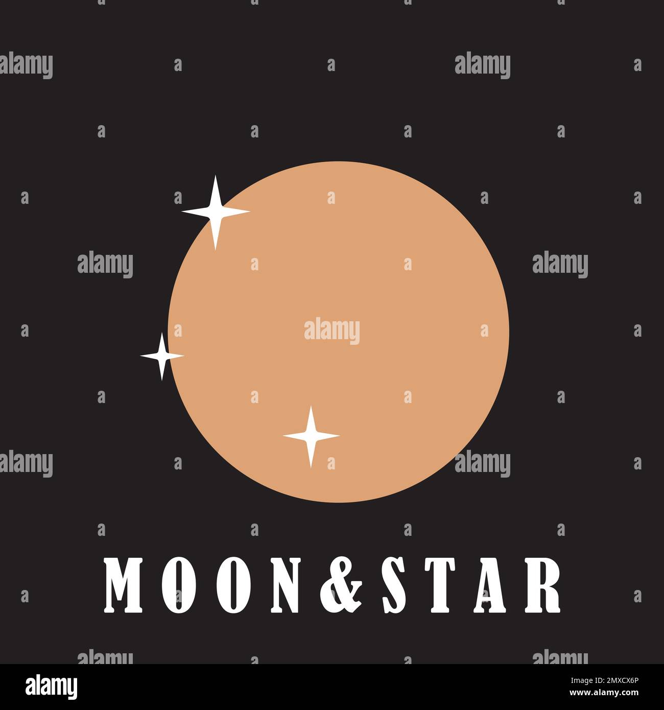 Moon star vector icon illustration logo design Stock Vector Image & Art ...