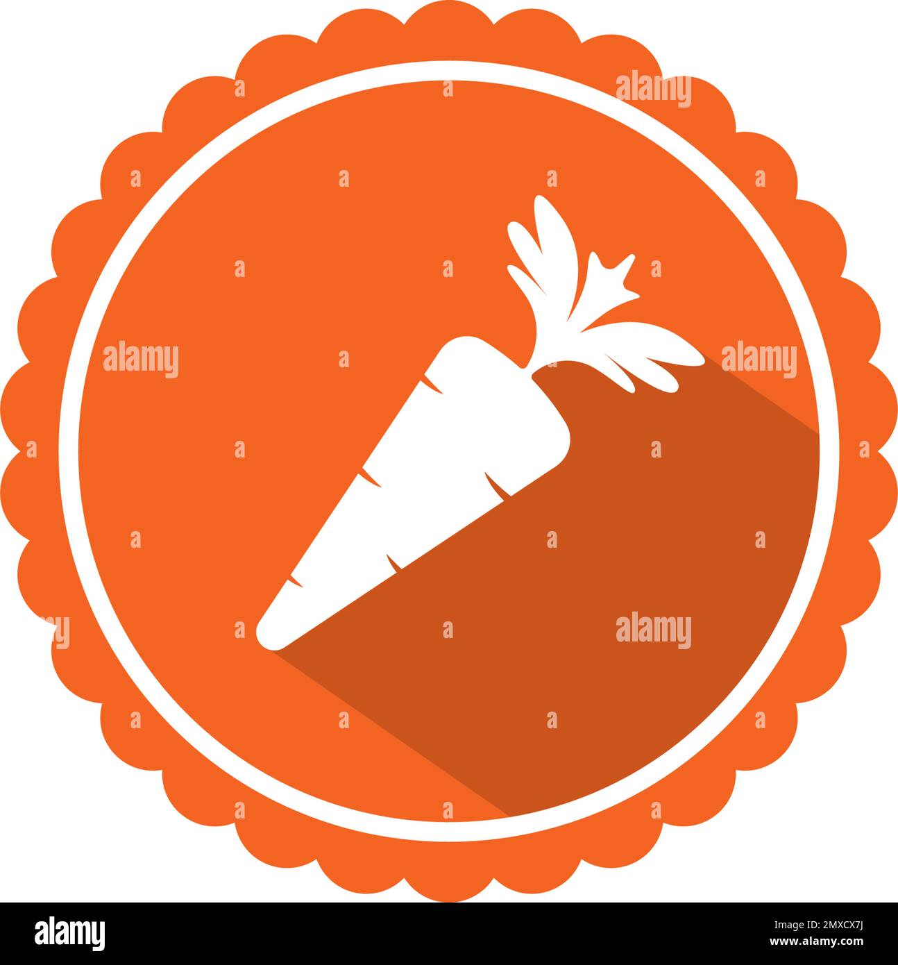Carrot vector icon illustration design template Stock Vector Image ...