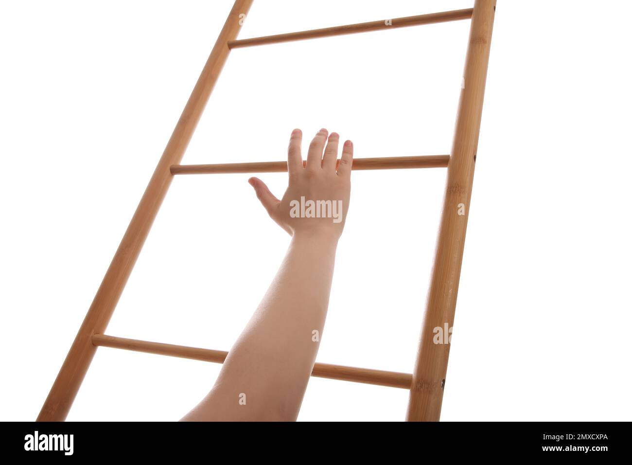 Woman climbing corporate ladder hi-res stock photography and images - Alamy