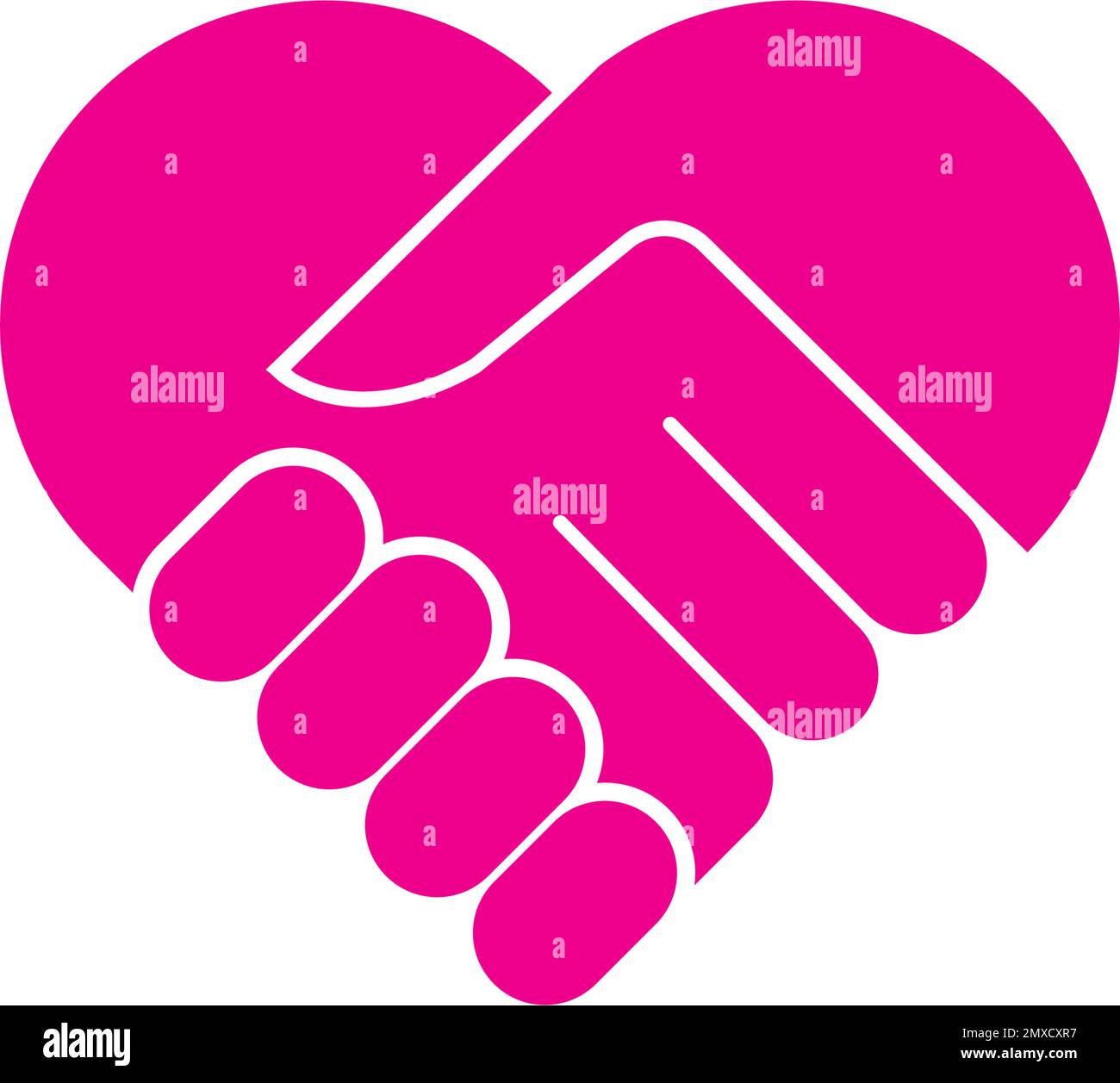 Hand shake logo vector illustration symbol design Stock Vector Image ...