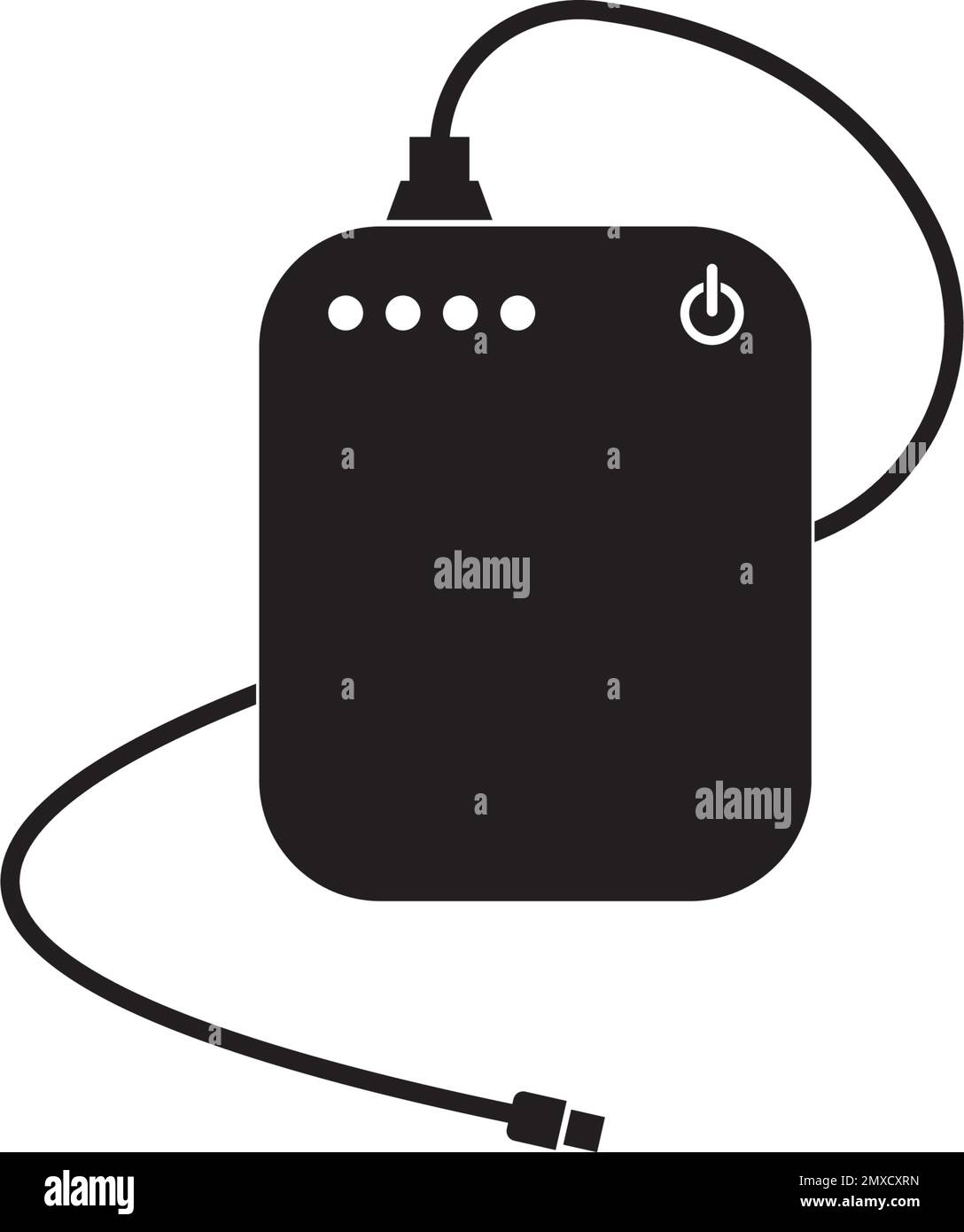 Power bank icon vector illustration logo design Stock Vector Image ...