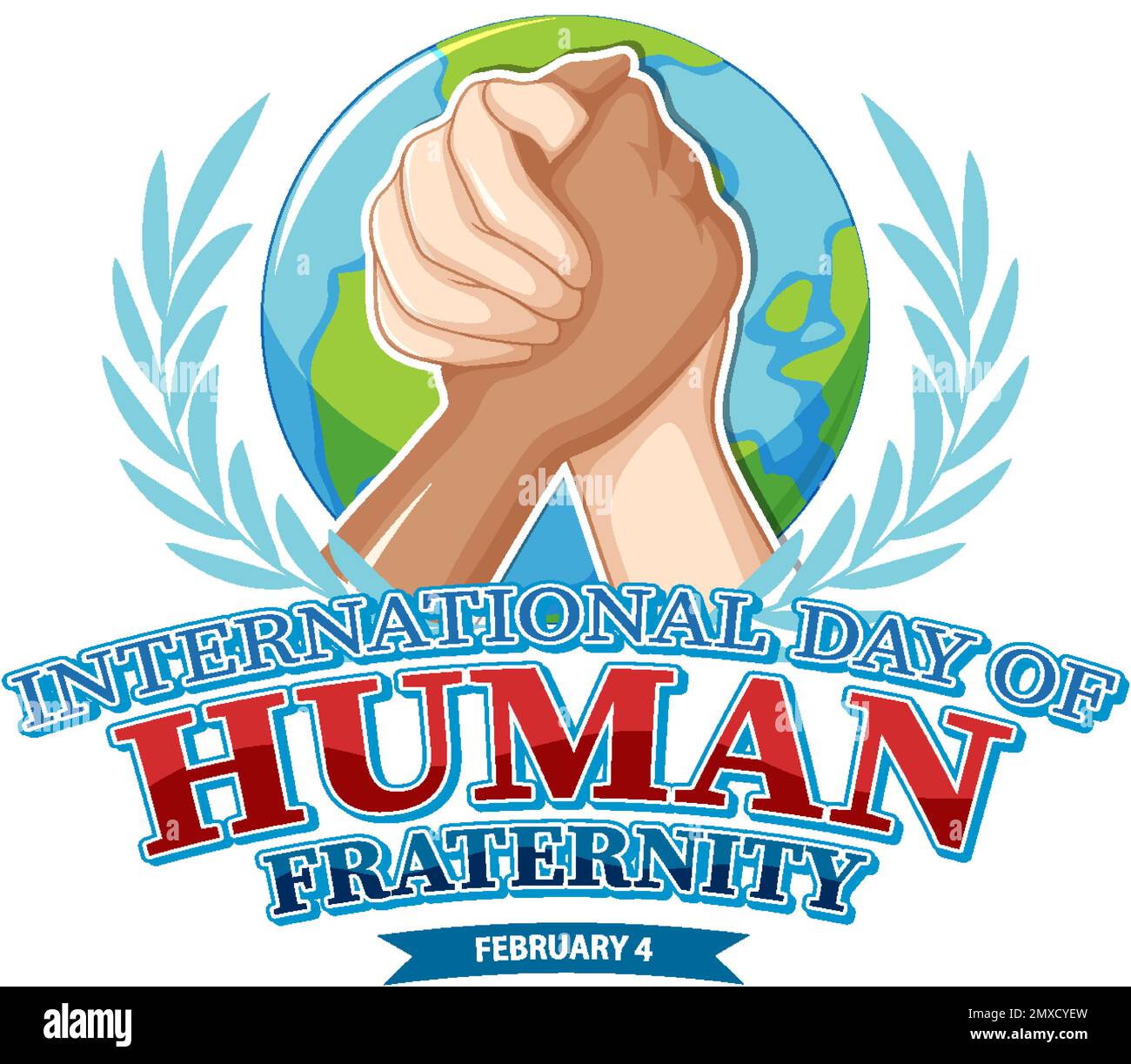 International day of human fraternity illustration Stock Vector Image ...