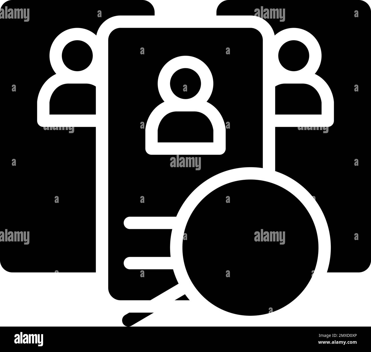 Candidate black glyph icon Stock Vector Image & Art - Alamy