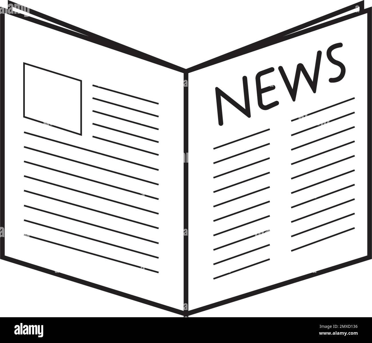 News icon vector illustration logo design Stock Vector Image & Art - Alamy