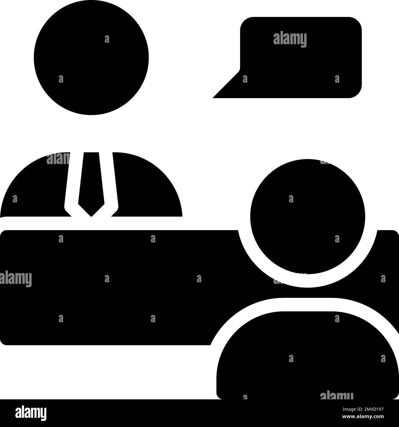 Job interview black glyph icon Stock Vector Image & Art - Alamy