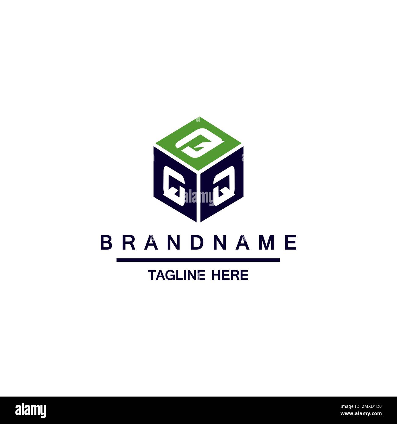 Triple Letter Q Alphabet Cube Logo Stock Vector Image & Art - Alamy