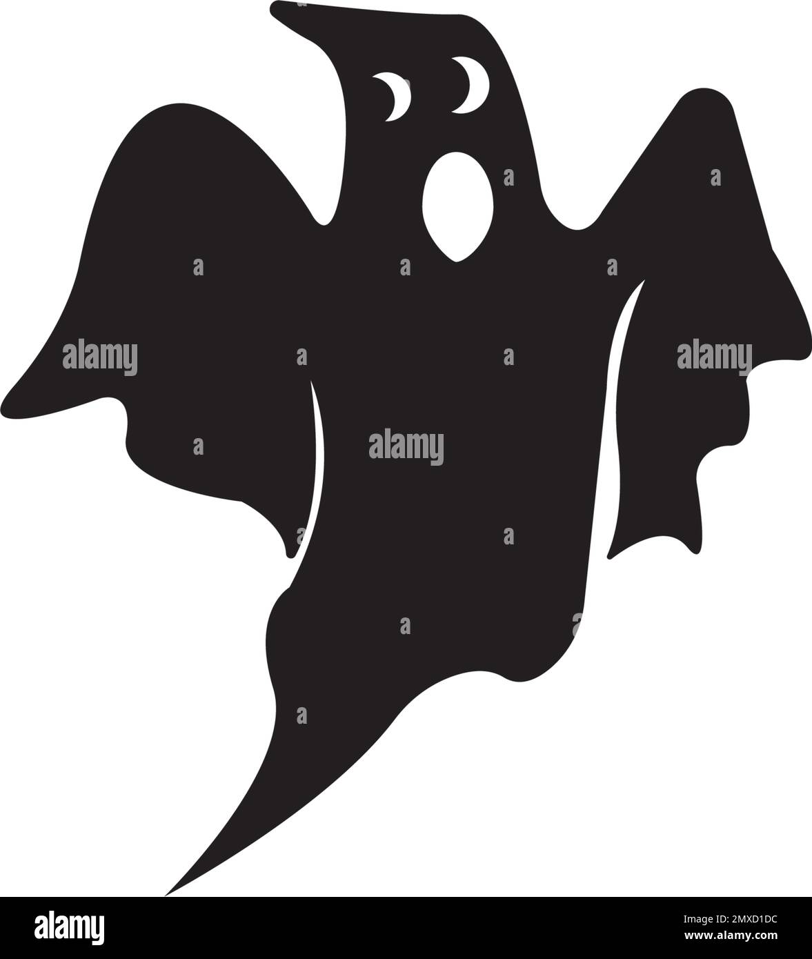 Ghost icon vector illustration logo design template Stock Vector Image ...