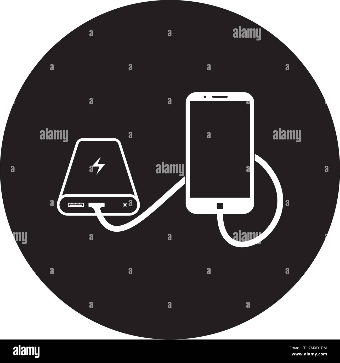 Power bank icon vector illustration logo design Stock Vector Image ...