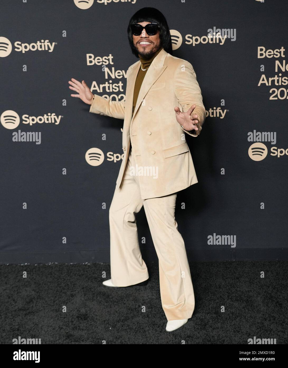 Los Angeles, USA. 02nd Feb, 2023. Anderson .Paak arrives at the Spotify's 2023 Best New Artist ...