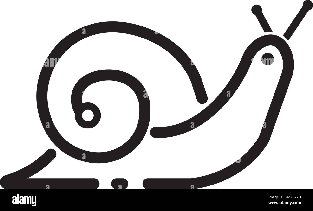 Snail icon vector illustration logo design templat Stock Vector Image ...