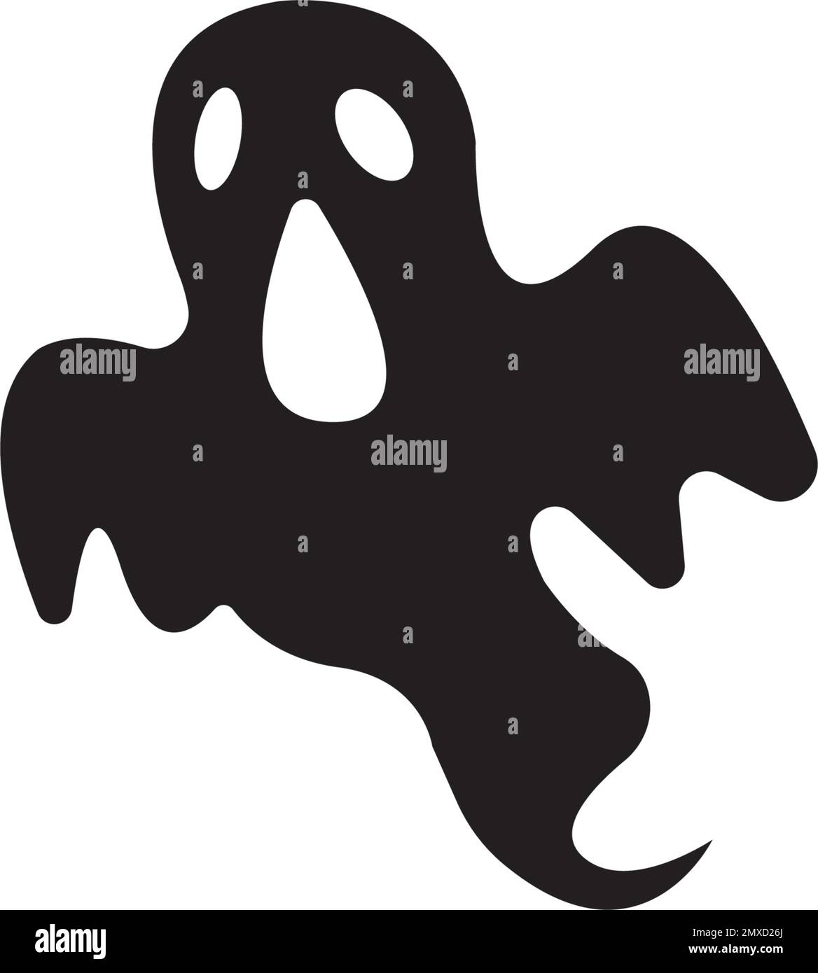 Ghost icon vector illustration logo design template Stock Vector Image ...