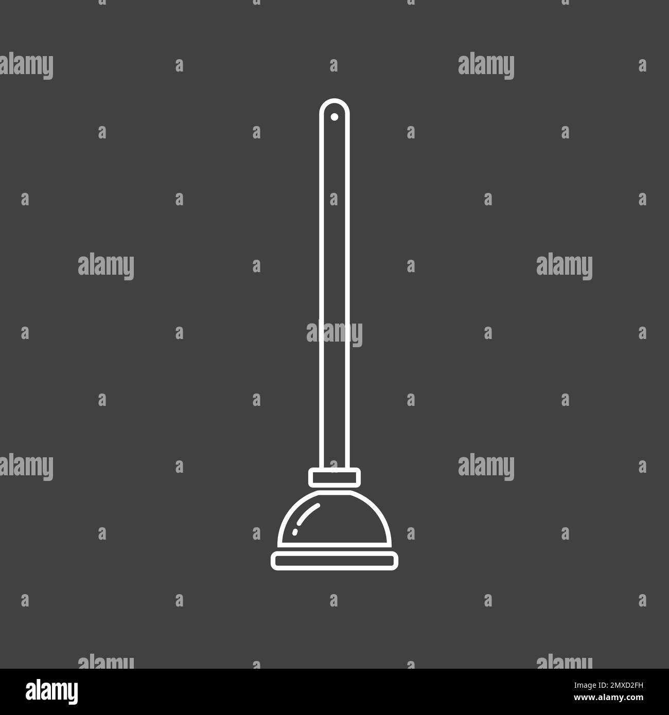 Drain plunger silhouette hi-res stock photography and images - Alamy