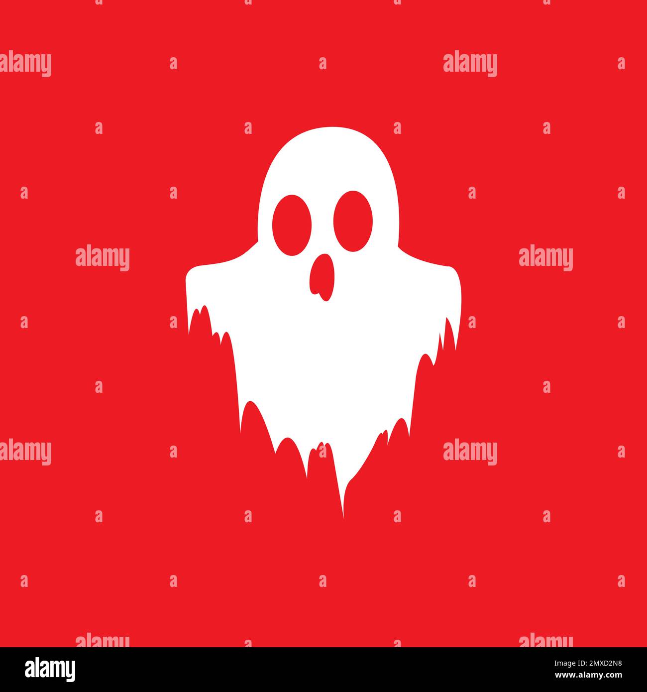 Ghost icon vector illustration logo design template Stock Vector Image ...
