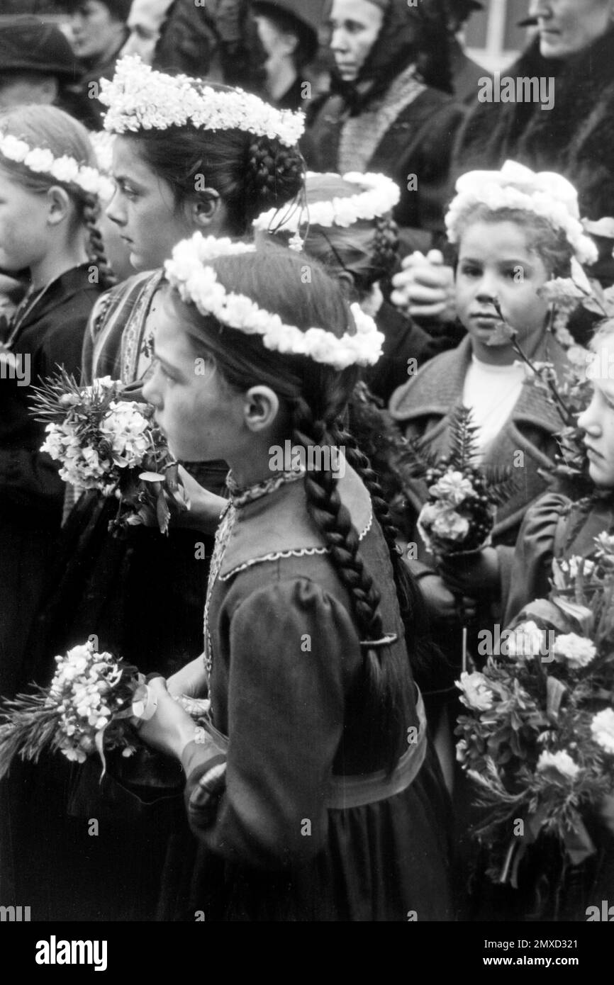Prozession im Schwarzwald zum Todestag des heiligen Benedikt, 1938 ...