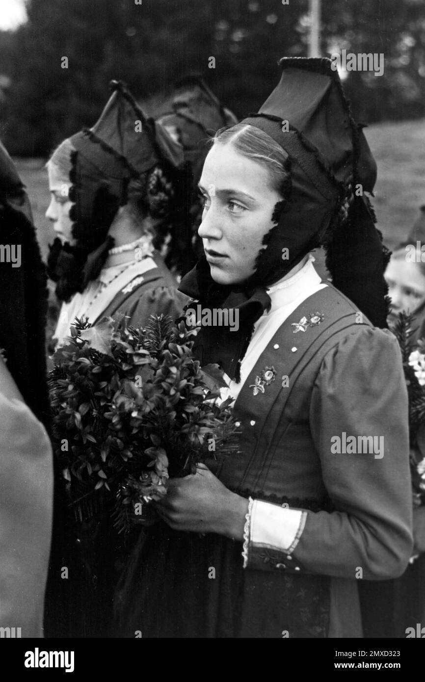 Prozession im Schwarzwald zum Todestag des heiligen Benedikt, 1938 ...