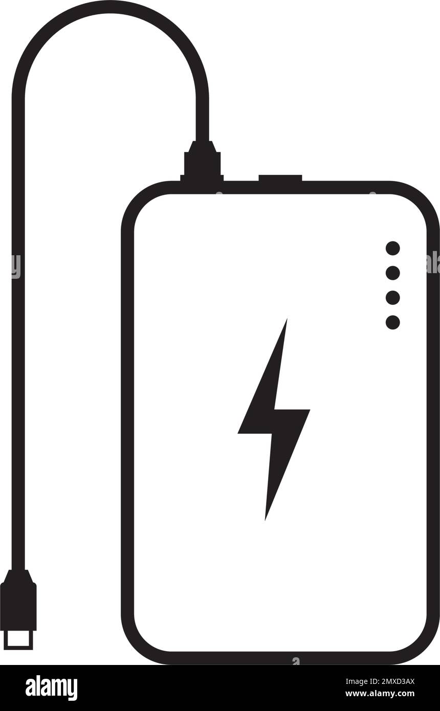Power bank icon vector illustration logo design Stock Vector Image ...