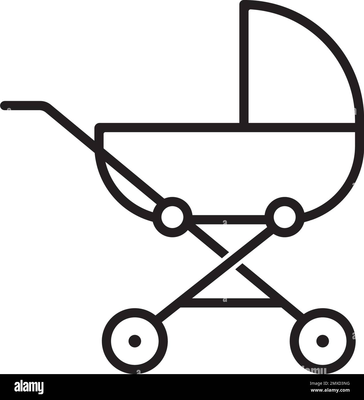 stroller icon vector illustration logo design Stock Vector Image & Art ...