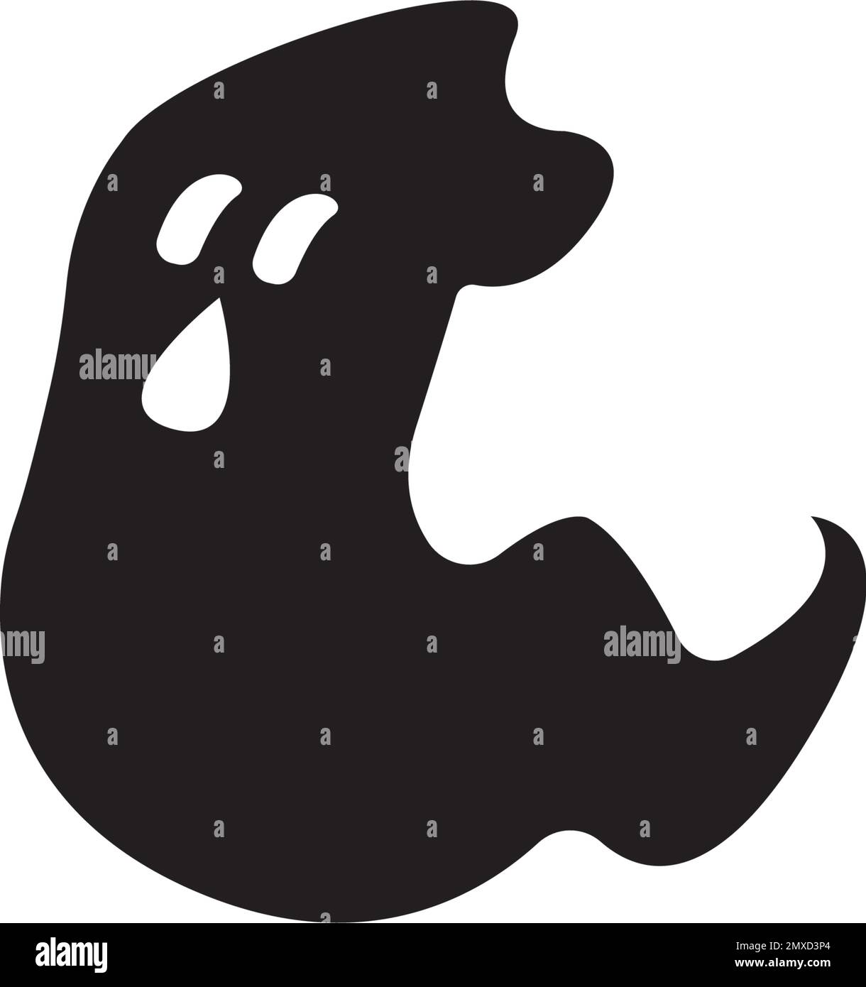 Ghost icon vector illustration logo design template Stock Vector Image ...