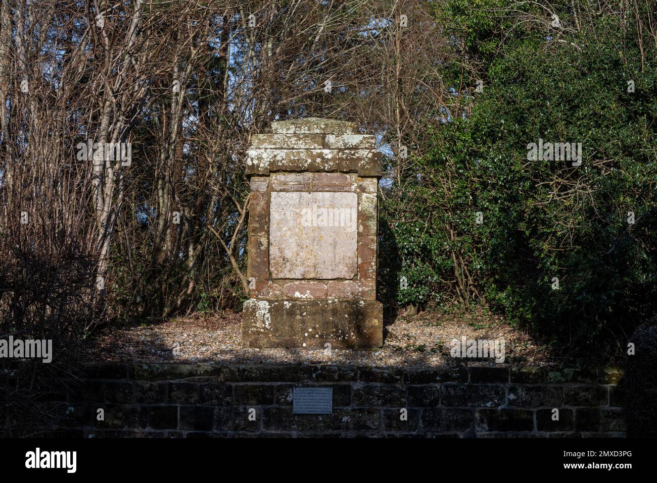 Heathfield, January 18th 2023: Jack Cade's monument at Cade Street ...