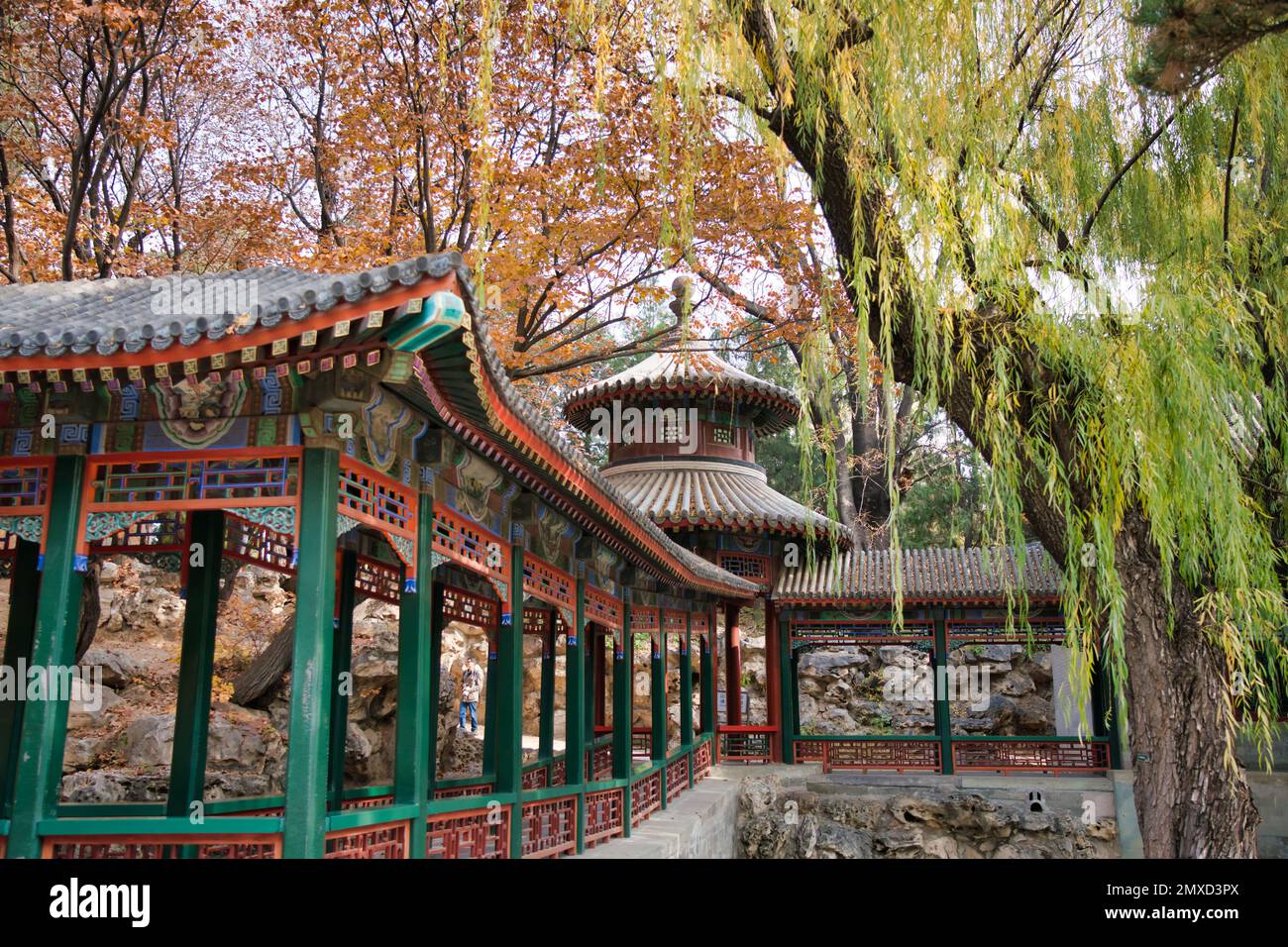 The magnificent traditional Chinese architecture of the Summer palace ...