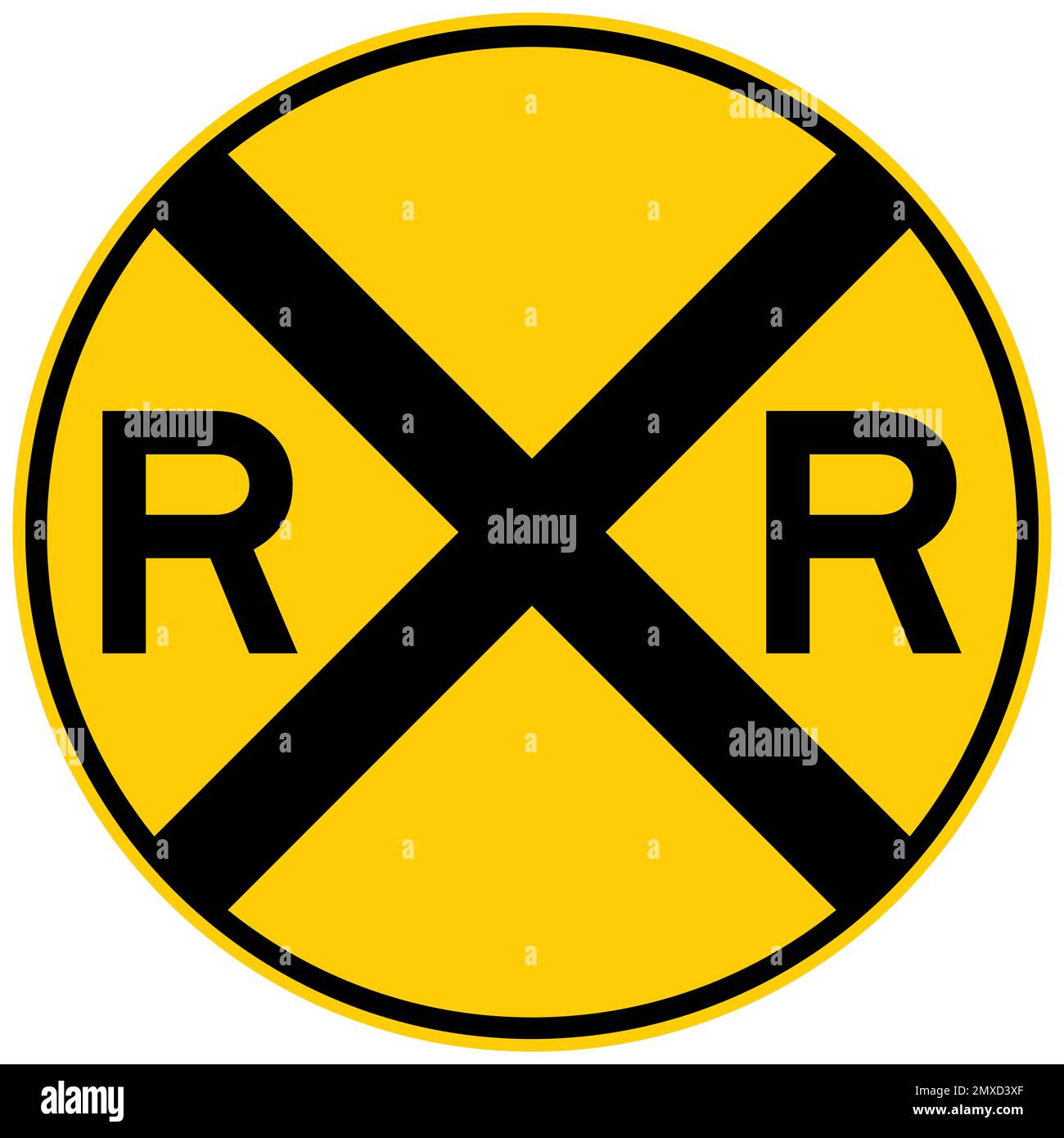 Railroad crossing warning sign Stock Photo - Alamy Railroad crossing warning sign Stock Photo - Alamy