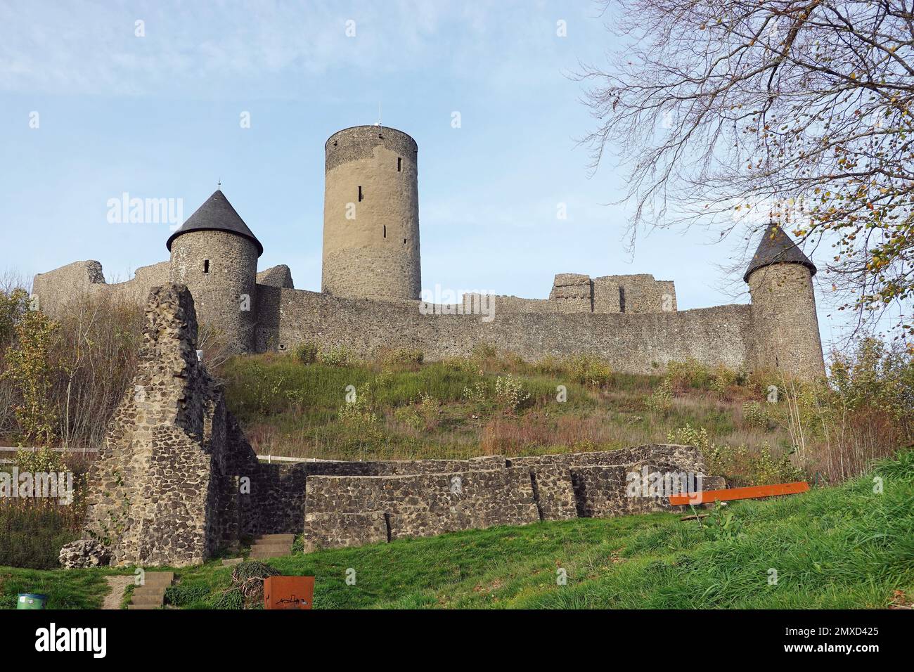 Nuerburg Castle, Germany, Rhineland-Palatinate, Eifel, Nuerburg Stock ...