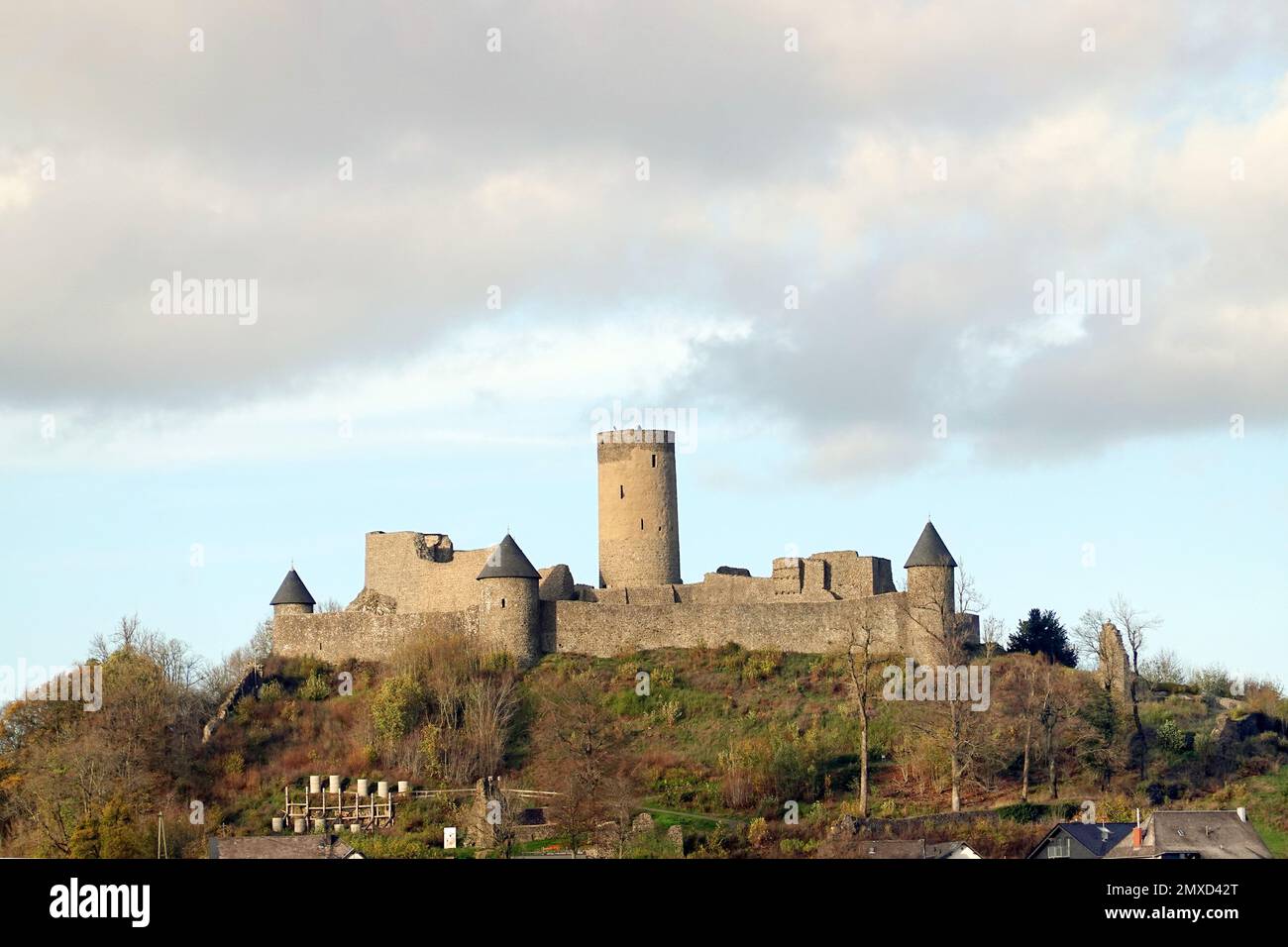 Nuerburg Castle, Germany, Rhineland-Palatinate, Eifel, Nuerburg Stock ...